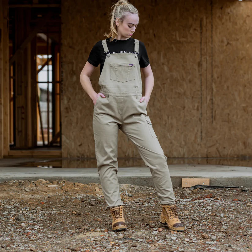GREEN HIP WOMENS OVERALLS - Khaki | Workin' Gear
