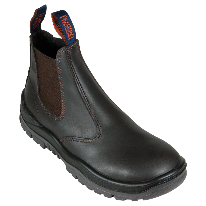 MONGREL 240030 OIL KIP ELASTIC SIDED SAFETY BOOT - BROWN | Workin' Gear